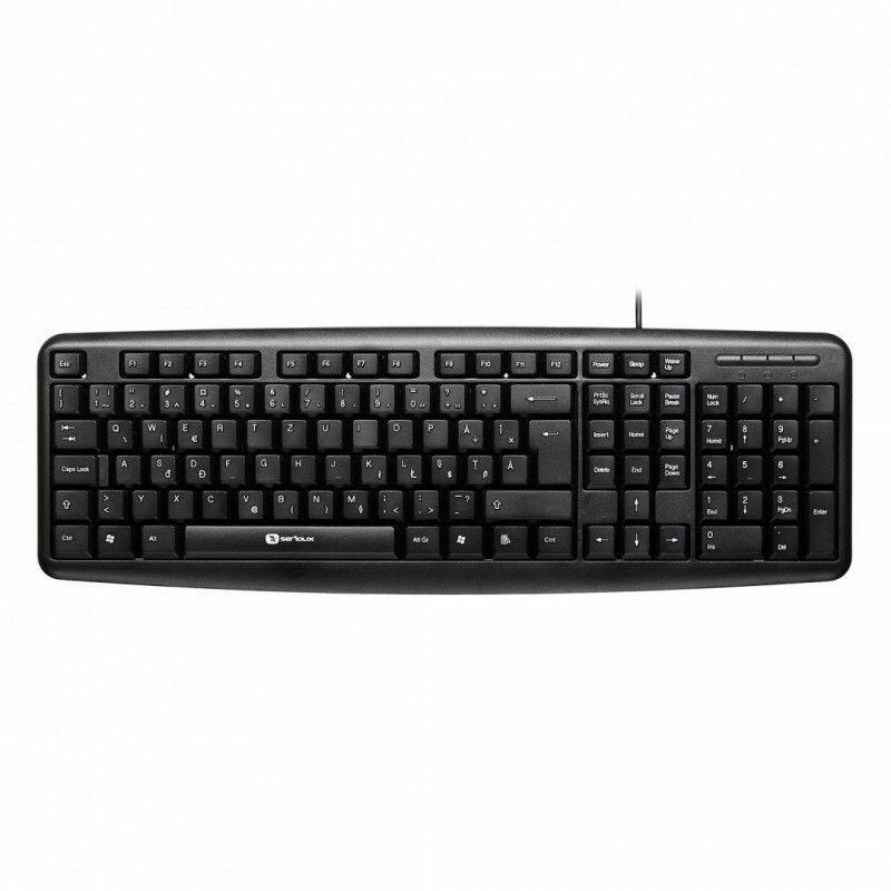 Tastatura Serioux 9400 ROMANIA, cu fir, RO layout, neagra, USB