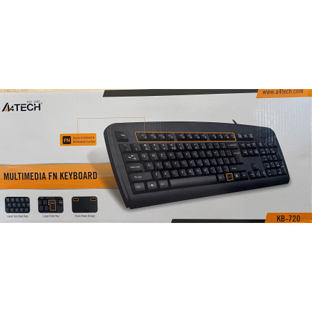 Tastatura A4Tech KB-720, USB, Negru