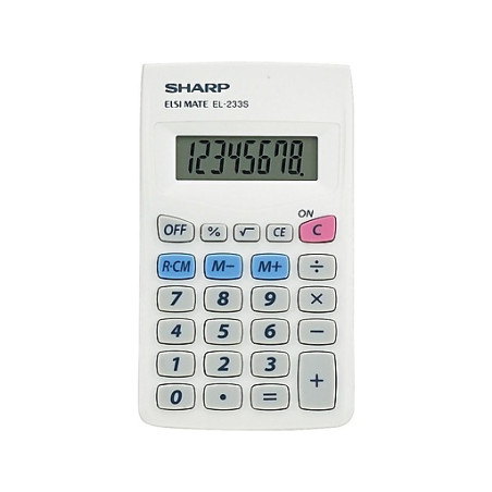 Calculator Sharp EL-233S de buzunar,8 digits,