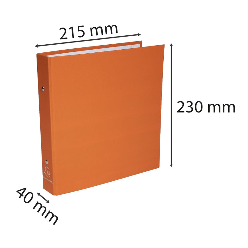 Caiet mecanic A5 cu 2 inele, Exacompta 230 x 215 mm, cotor de 40 mm