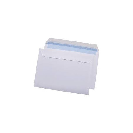 Plic C5 (162x229 mm) alb, siliconic, 80 g/mp - deschidere pe latura ...