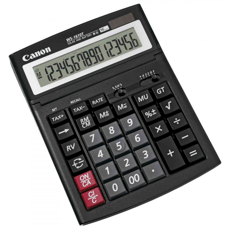 Calculator de birou cu 16 digi cu ecran rabatabil CANON WS-1610T